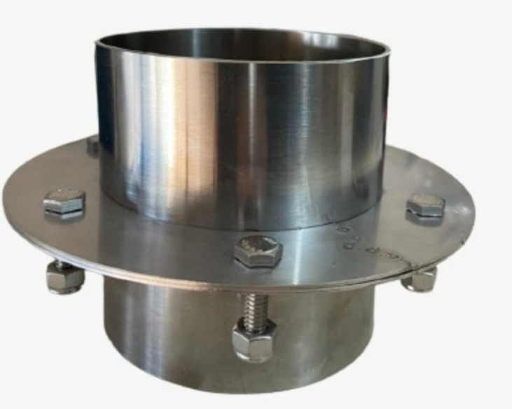 ROTOAQUA - Aquicultura com eficiência | Flange 100mm Inox 2 Vias